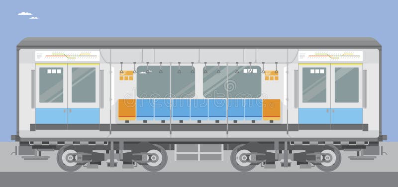 Metro Subway Train Carriage Stock Illustrations – 5,354 Metro Subway ...