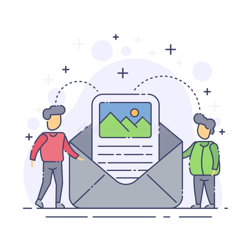 Flat Vector Illustration Man with a Stack of Document Folders Stock ...