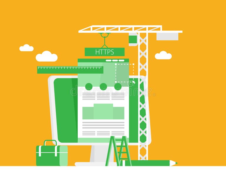 Flat Vector Illustration of Web Design and Development Concepts ...