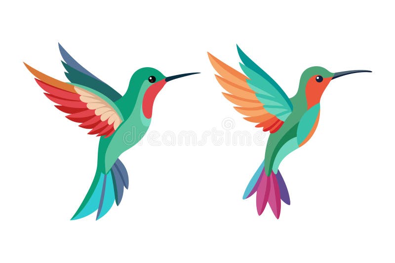 Hummingbird Flat Vector Stock Illustrations – 1,276 Hummingbird Flat ...