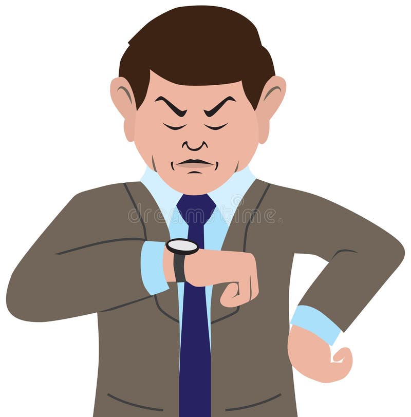 Irritated Businessman Cartoon Illustration Stock Illustration ...