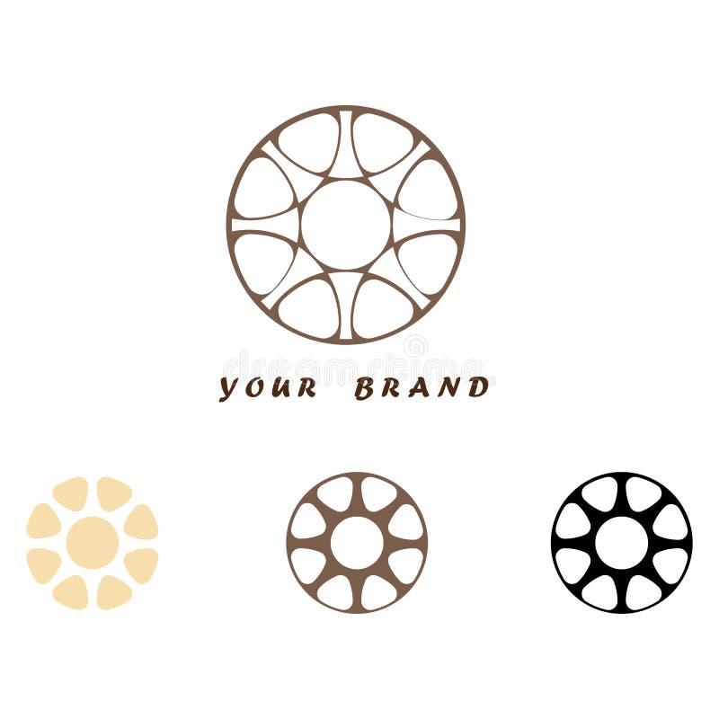 Flat Vector Logo Design with Three Different Versions. Vector Logo for ...