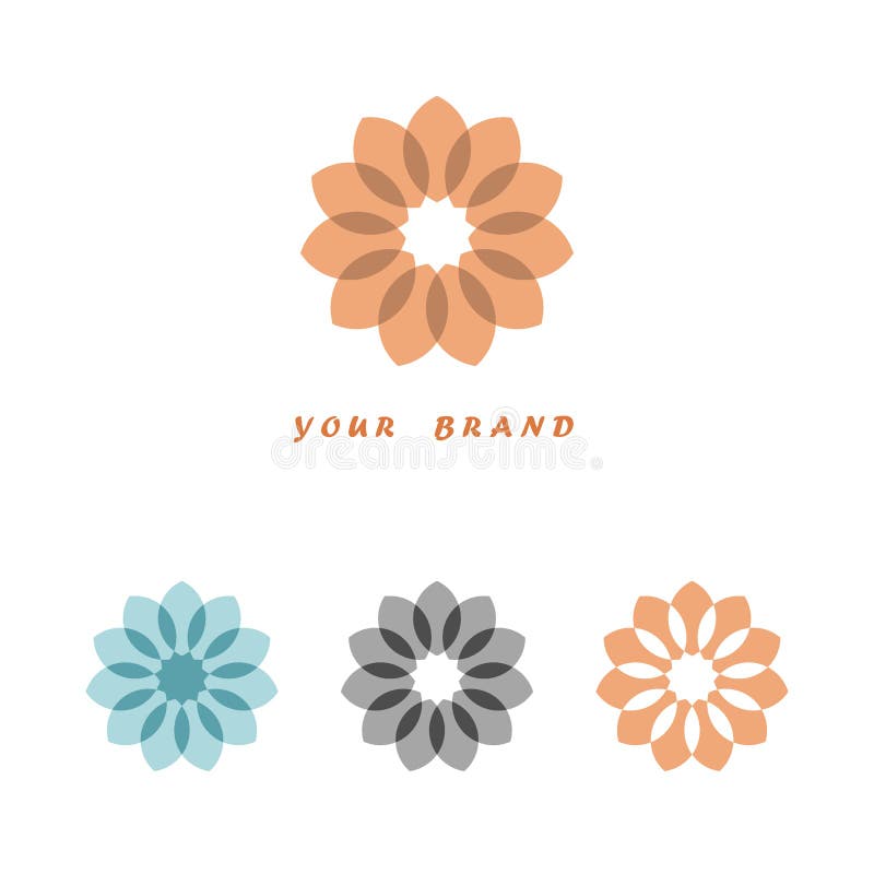 Flat Vector Logo Design with Three Different Versions. Vector Logo for ...