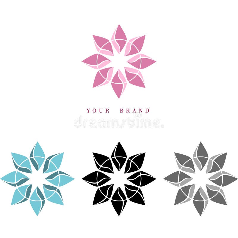 Flat Vector Logo Design with Three Different Versions. Vector Logo for ...