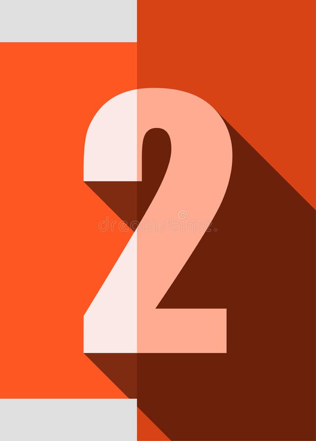 Vector of Number 2 stock illustration. Illustration of abstract - 98771308