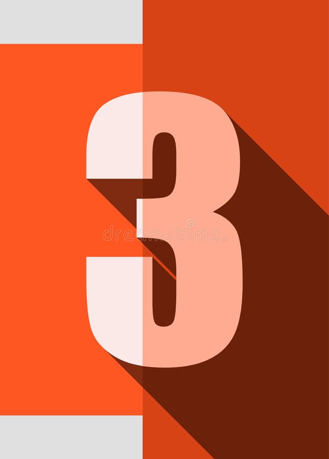 Vector of Number 3 stock illustration. Illustration of clean - 98771628