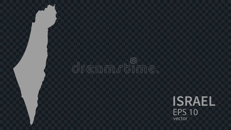 Flat Vector Map of Israel with Borders Isolated on Background Flat ...