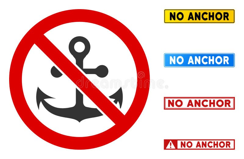 No Anchor Navigation Sign Stock Illustrations – 75 No Anchor Navigation ...