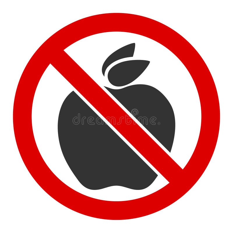 No Apple Icon with Grunge Chinese only Stamp Stock Illustration ...