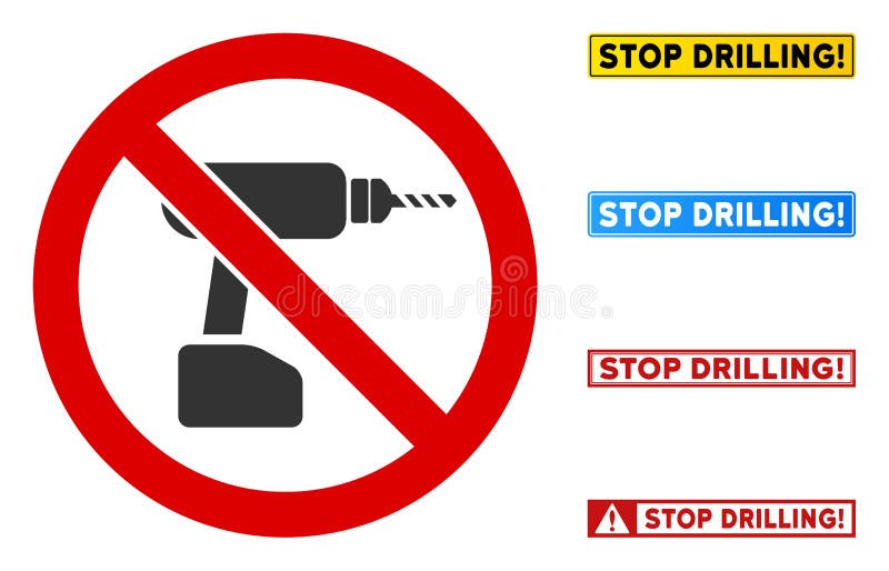 Do not use drill sign stock vector. Illustration of banner - 103191245