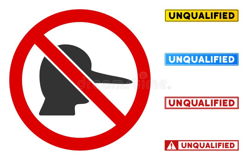 Flat Vector No Liar Sign with Texts in Rectangular Frames Stock Vector ...