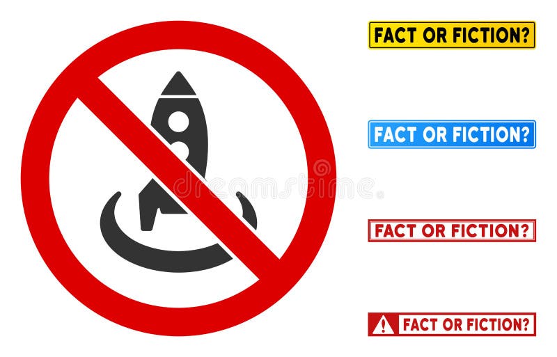Flat Vector No Rocket Start Sign with Phrases in Rectangle Frames Stock ...