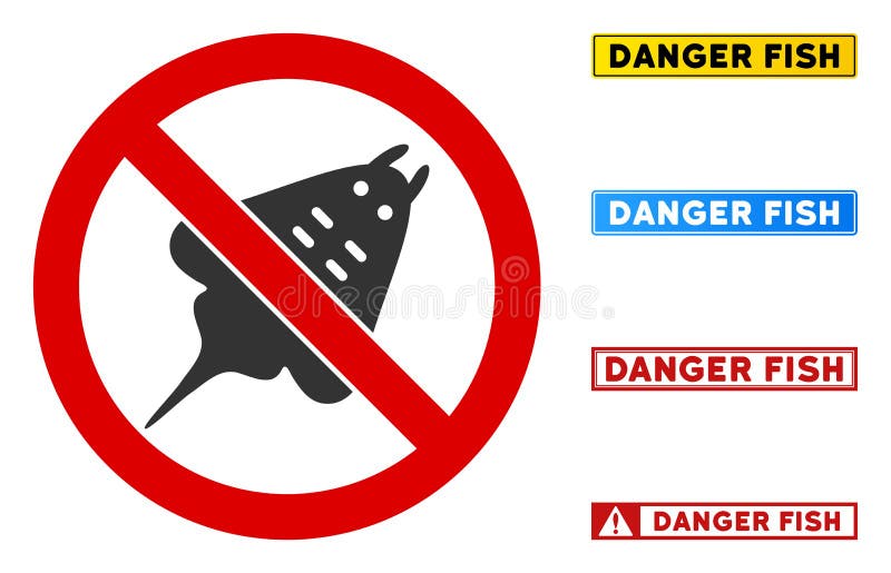 Stingray Warning Symbol Stock Illustrations – 10 Stingray Warning ...
