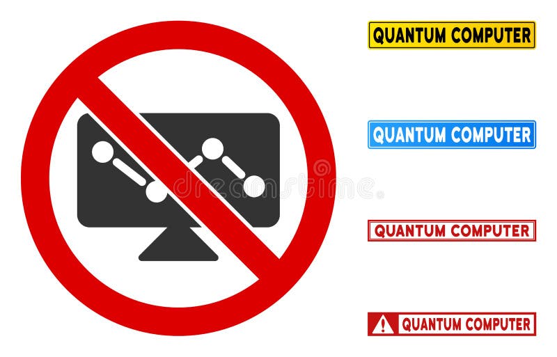 Flat Vector No Trend Monitoring Sign with Words in Rectangular Frames ...