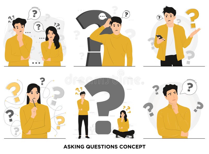 Business Asking Questions Cartoon Stock Illustrations – 417 Business ...