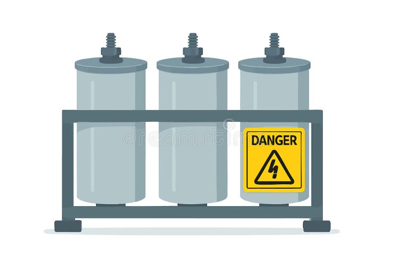 Flat Vector Power Capacitor Bank Stock Illustrations – 6 Flat Vector ...