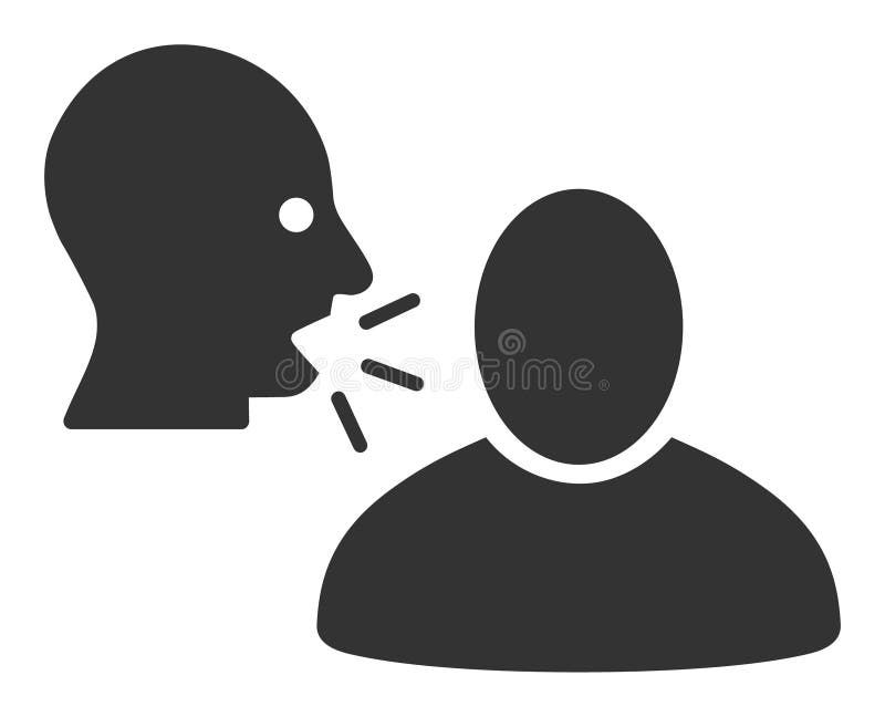 Flat Vector Rumor Icon stock abbildung. Illustration von psst - 168805523