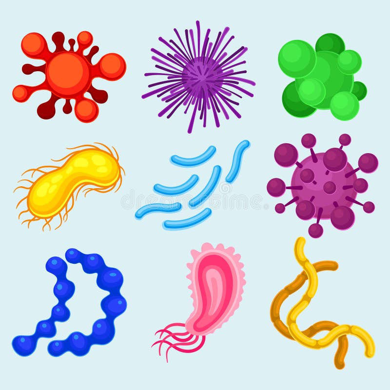 Types Microorganisms Stock Illustrations – 490 Types Microorganisms ...