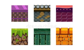 Ground Types Surface Set Stock Illustrations – 61 Ground Types Surface ...