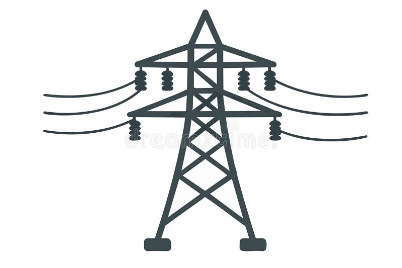 Hv Pylon Stock Illustrations – 3 Hv Pylon Stock Illustrations, Vectors ...