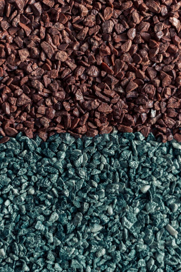 Flat Vertical Background of Blue and Brown Rocks Split Half and Half ...