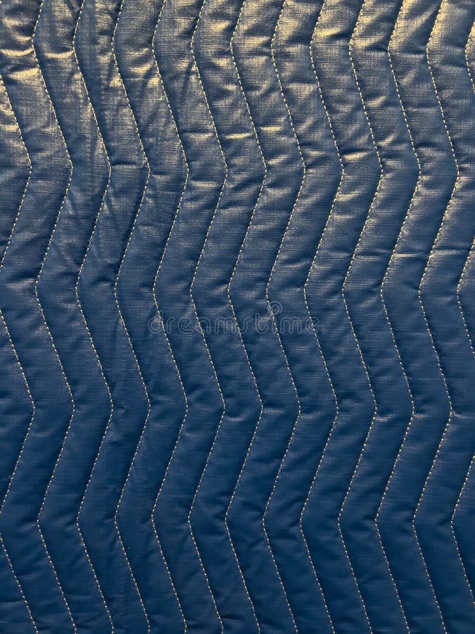 Flat View of a Blue Moving Blanket with Defined Texture Stock Photo ...