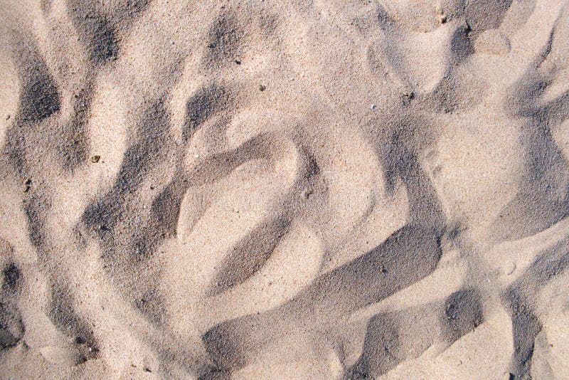 Flat View of Clean Yellow Sand Surface Covering Seaside Beach. Sandy ...