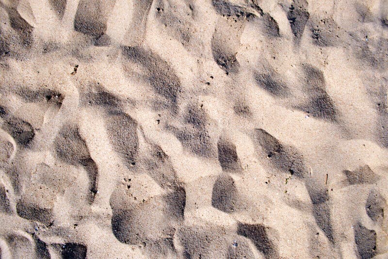 Flat View of Clean Yellow Sand Surface Covering Seaside Beach. Sandy ...