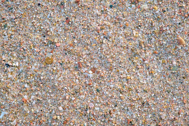 Flat View of Clean Yellow Sand Surface Covering Seaside Beach. Sandy ...