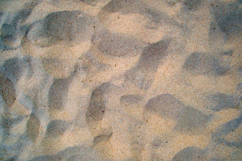 Flat View of Clean Yellow Sand Surface Covering Seaside Beach. Sandy ...