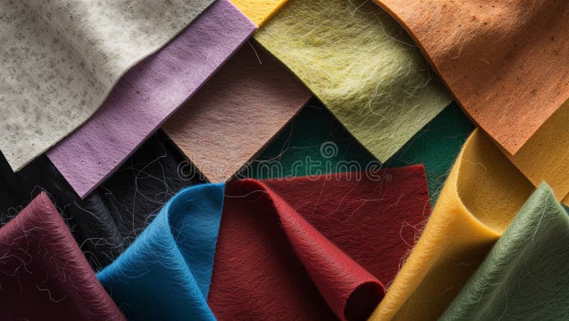 Assorted Felt Sheets Stock Illustrations – 16 Assorted Felt Sheets ...