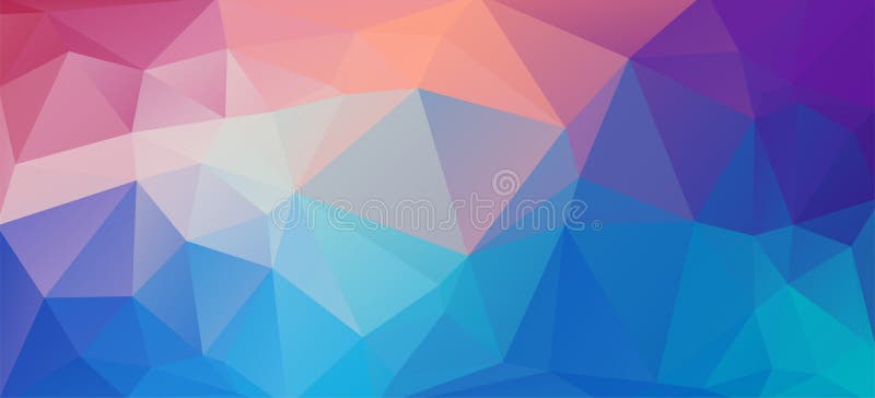 Flat Vintage Color Geometric Triangle Shapes Stock Vector ...