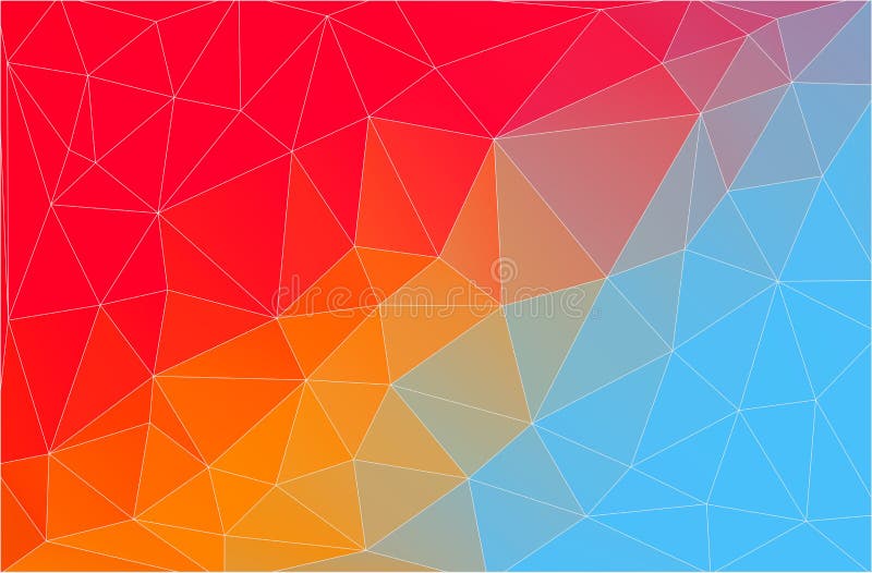 Flat Vintage Color Geometric Triangle Shapes Stock Vector ...