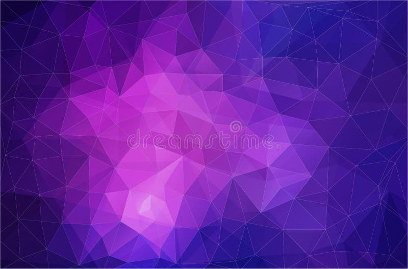 Flat Violet Triangle Geometric Wallpaper Stock Vector - Illustration of ...