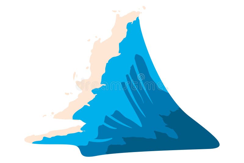 Flat Water Wave Illustration Stock Vector - Illustration of wave ...