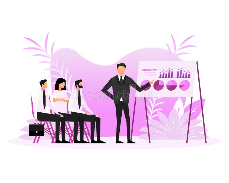 Flat Web Banner with Education People. Flat Vector Illustration Stock ...