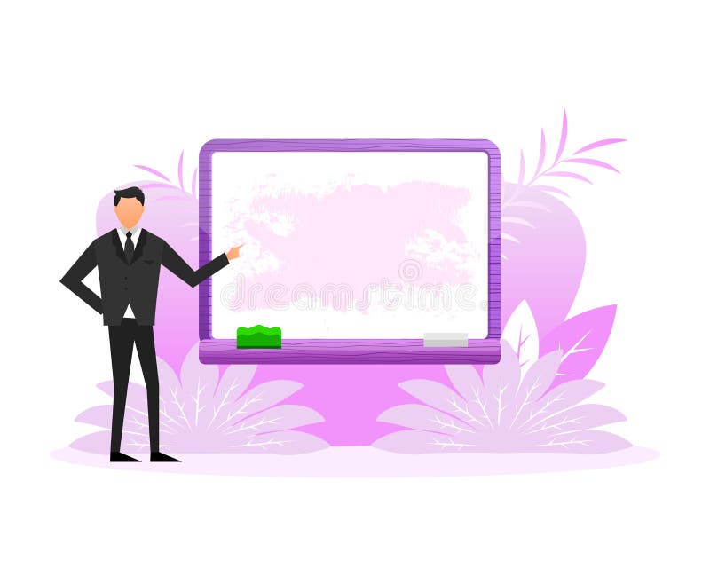 Flat Web Banner with Education People. Flat Vector Illustration Stock ...