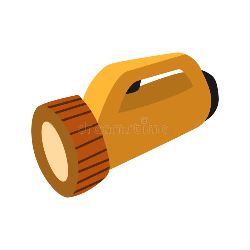 Flat Web Flashlight Vector Illustration Illustration Design Stock ...