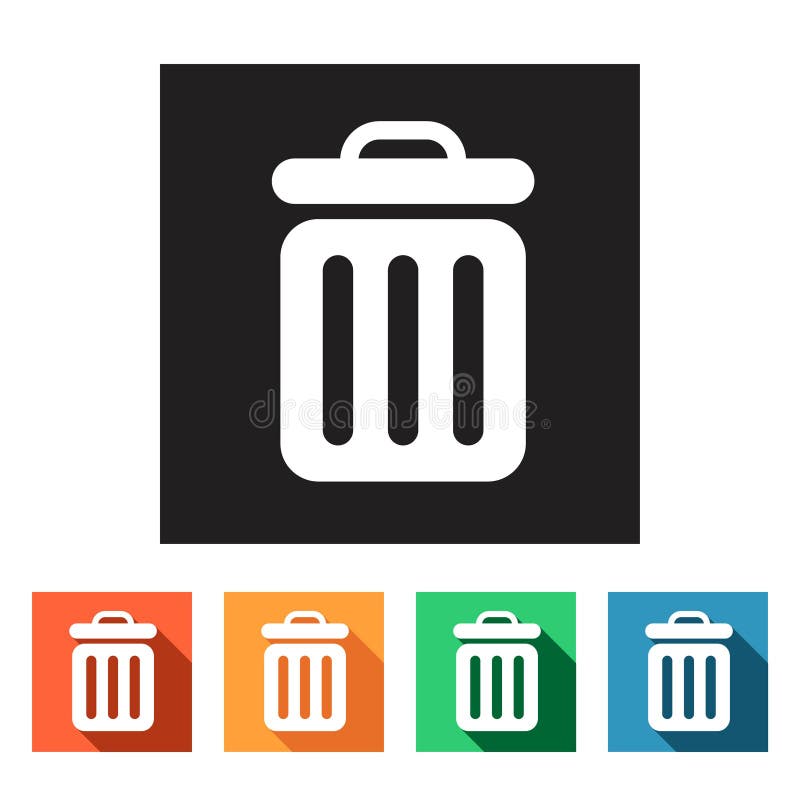 Flat Web Icons (recycle Bins), Illustration Stock Illustration ...