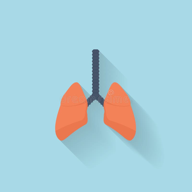 Icon Of Lung Disease Pneumonia Asthma Cancer In The Form Of Lung