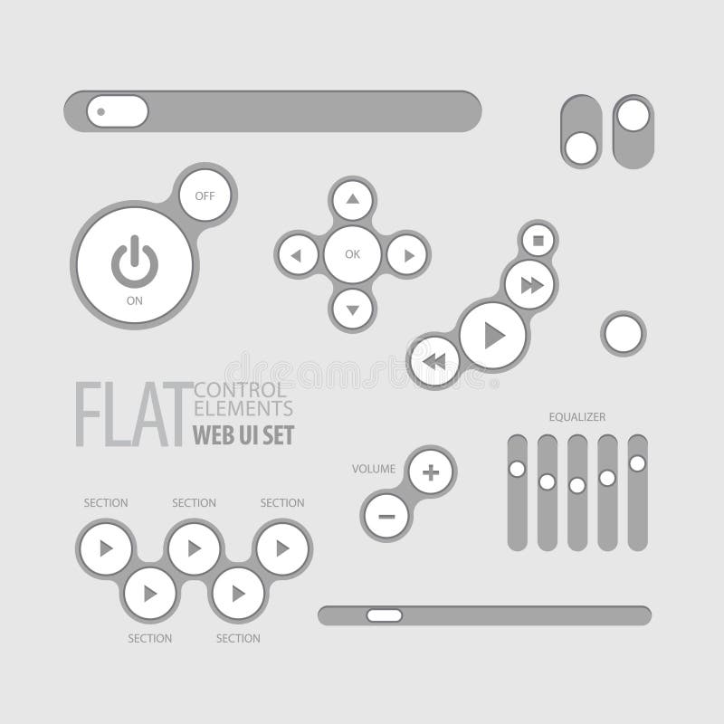 Light Web Ui Elements Design Gray Stock Illustrations – 124 Light Web Ui Elements Design Gray ...