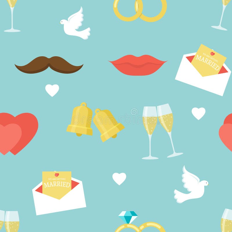 Wedding pattern stock vector. Illustration of beverage - 28487029