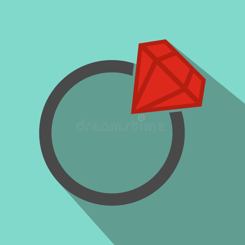 Flat wedding ring stock vector. Illustration of marriage - 79863384