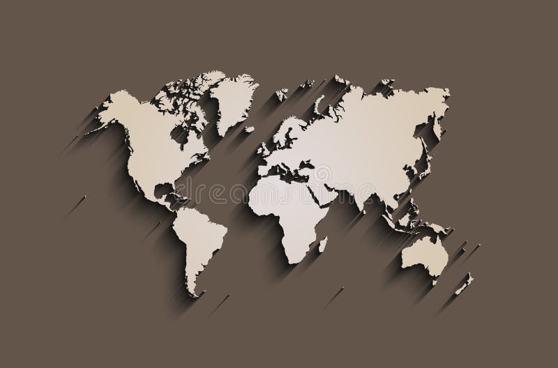 Flat World Map. Abstract Vector Background for Wallpaper, Banner Stock ...