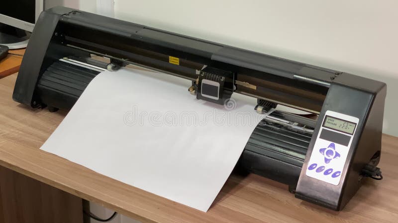 Flatbed plotter stock footage. Video of glue, sheet - 336393048