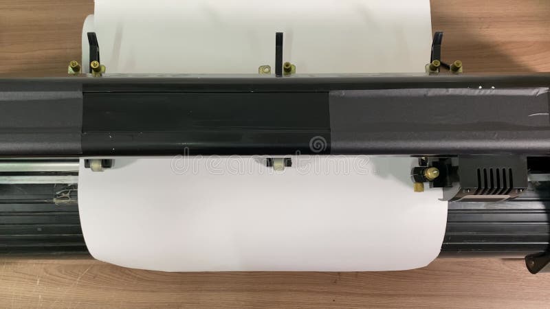 Flatbed Plotter for Cutting. Stock Video - Video of letters ...