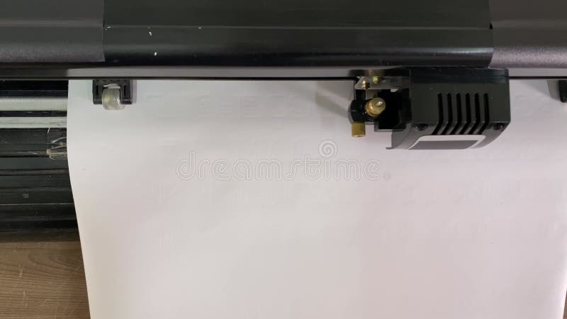 Flatbed cutter stock footage. Video of sheet, glue, device - 314990918