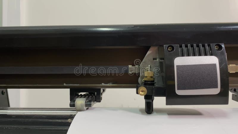 Flatbed plotter stock video. Video of automatic, fast - 321401291