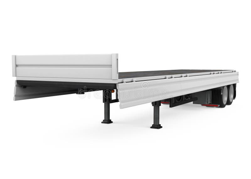 Flatbed trailer drawings stock vector. Illustration of mini - 237140899