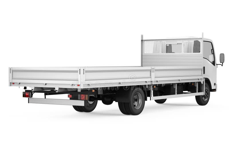 Flatbed Semi White Stock Illustrations – 572 Flatbed Semi White Stock ...